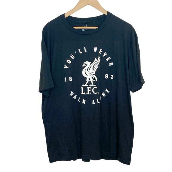 Liverpool FC | Shirts | Liverpool Fc Lfc Round Logo Tee Black Mens Xl ...